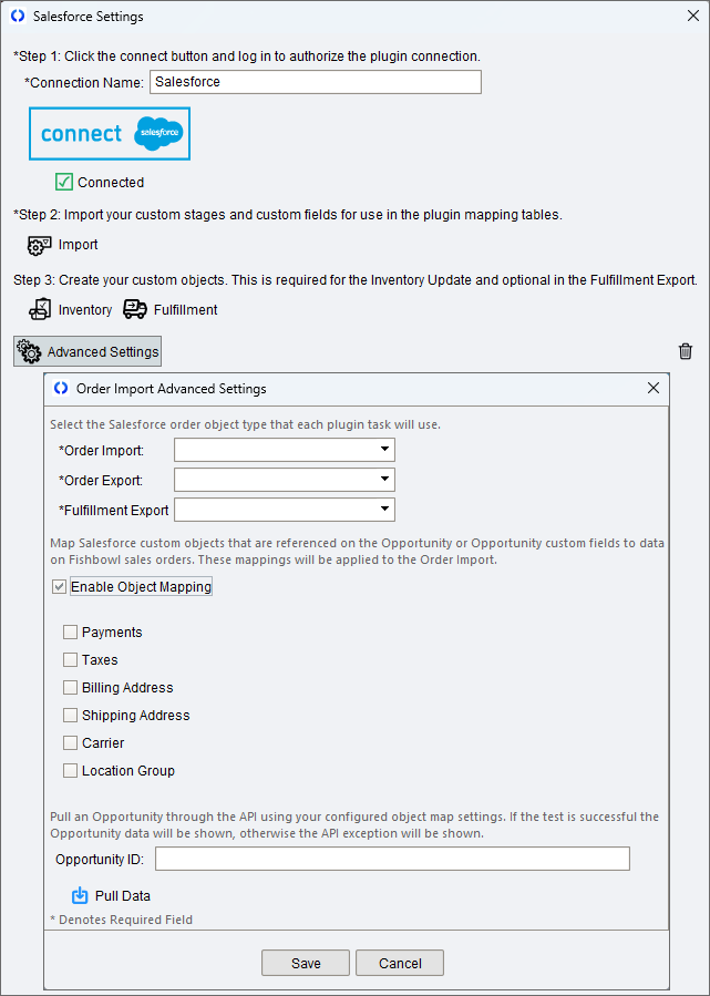 Fishbowl Advanced - Salesforce