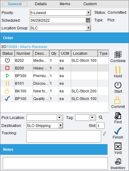 Fishbowl Advanced - Picking