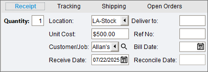 Fishbowl Advanced - Receiving