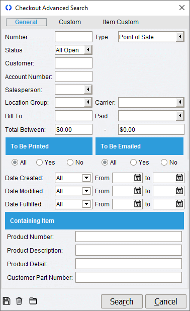 Fishbowl Advanced - Checkout
