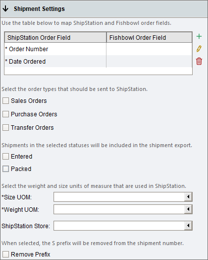 Fishbowl Advanced - ShipStation